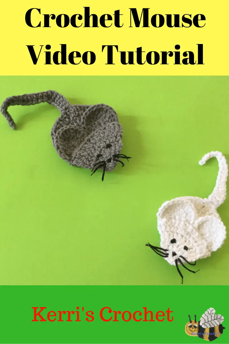 Crochet Mouse Video Tutorial • Kerri's Crochet