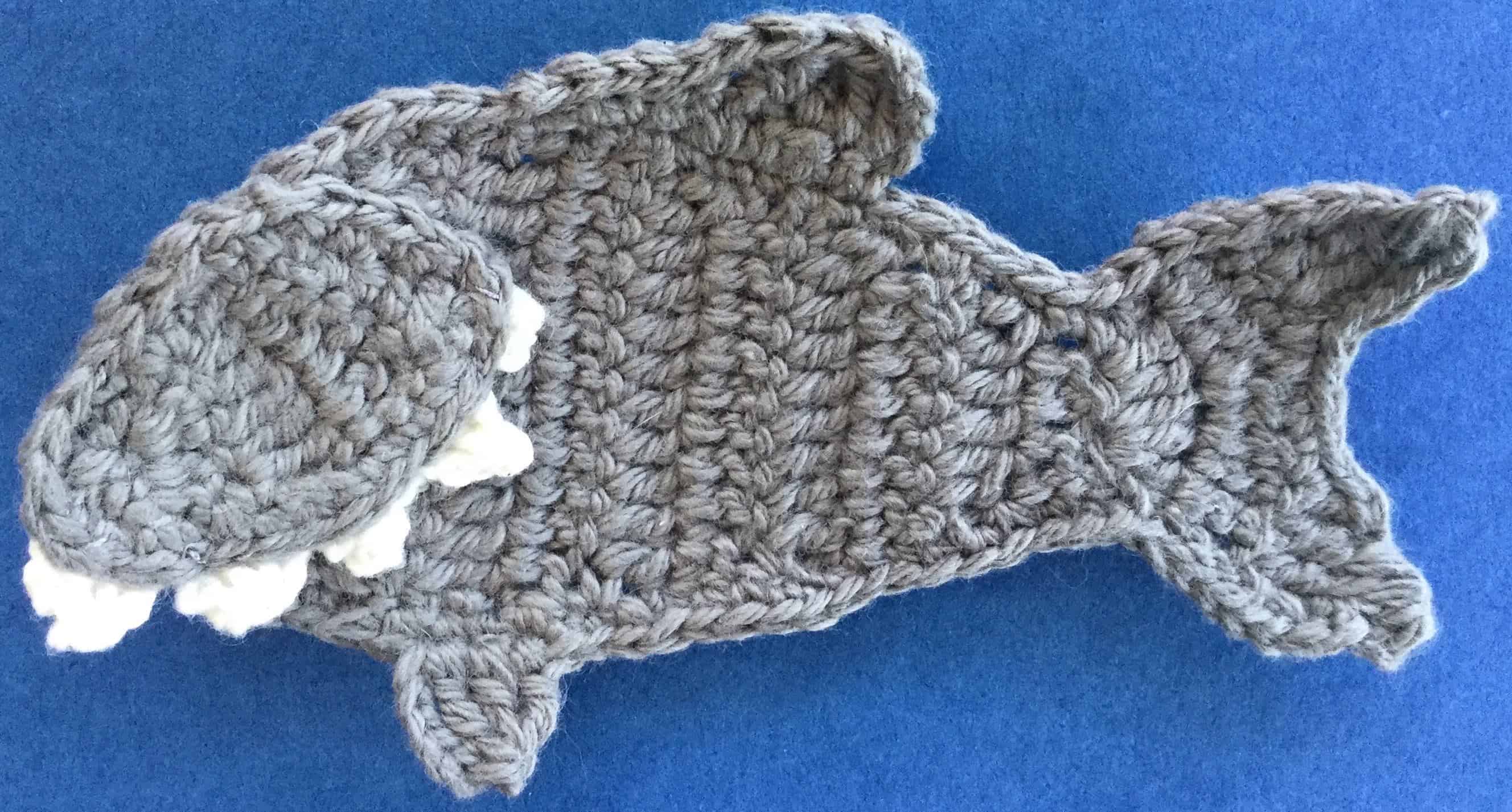 crochet-shark-body-with-small-bottom-fin • Kerri's Crochet