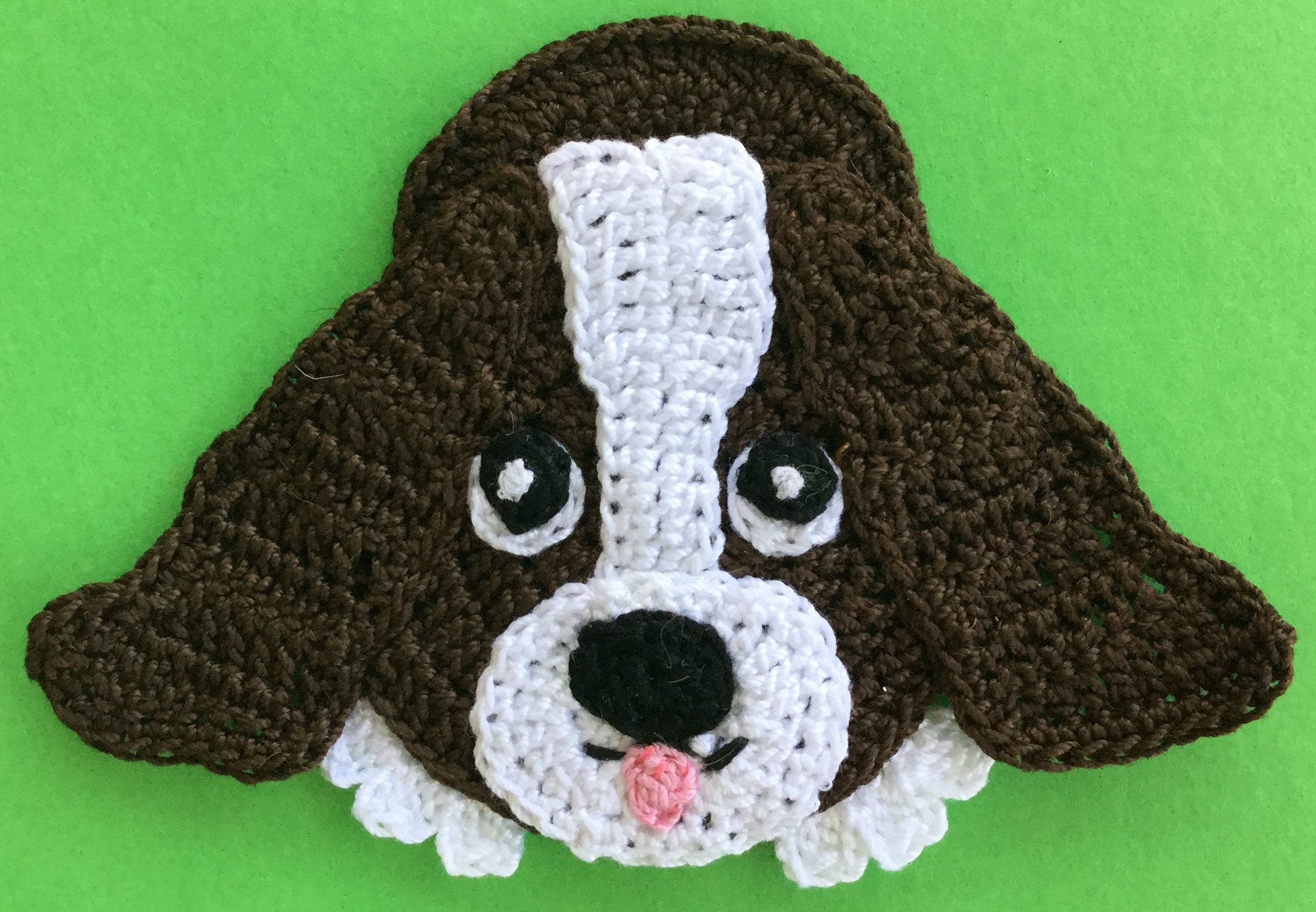crochet-bassett-hound-2-ply-head-with-ears • Kerri's Crochet