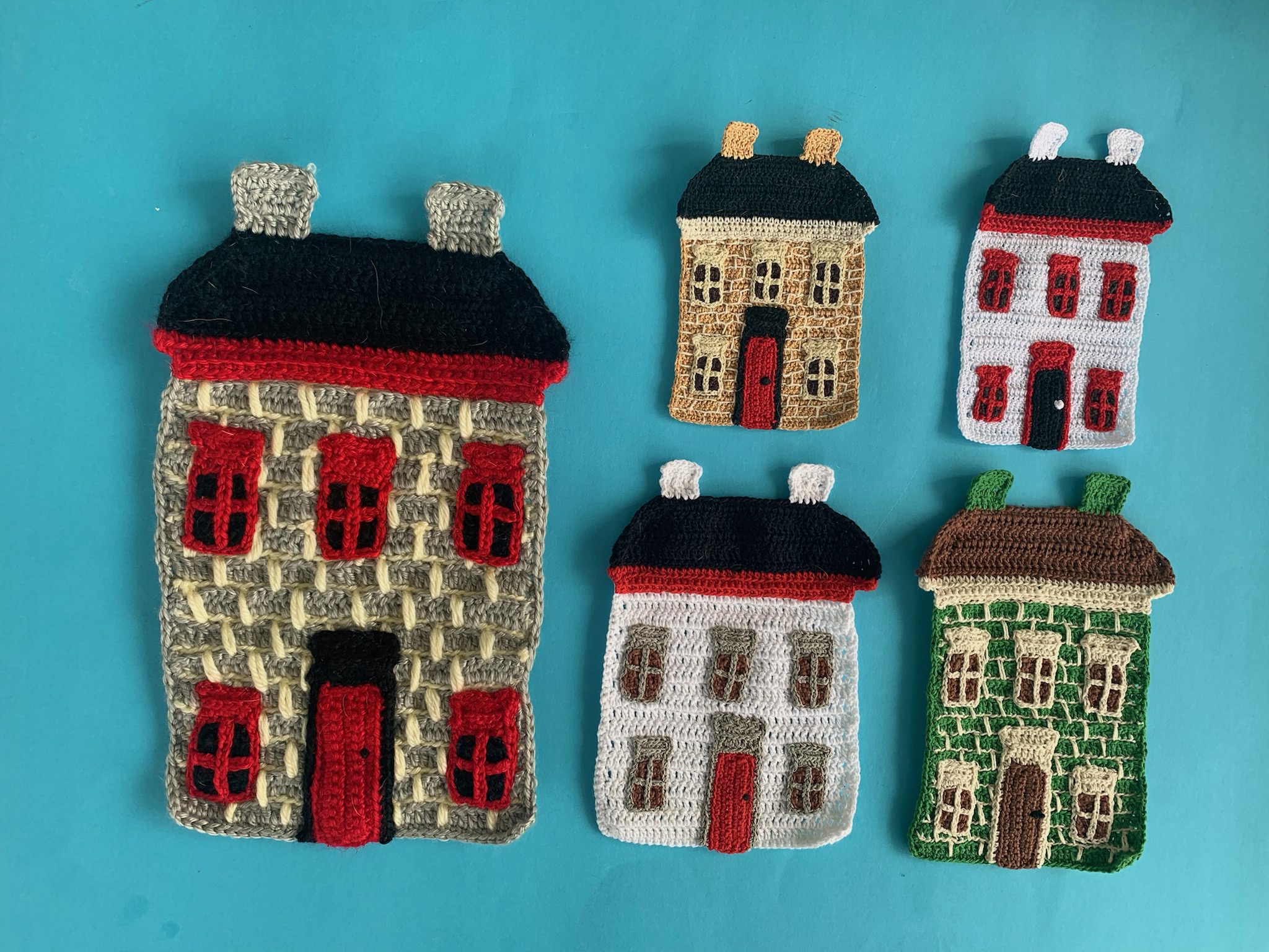 finished-crochet-house-2-ply-group-landscape • Kerri's Crochet