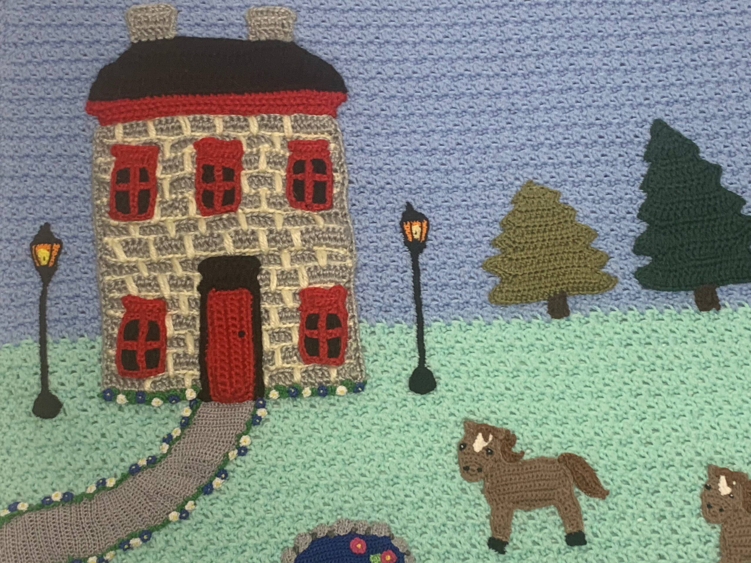 farm-blanket-house-and-lights • Kerri's Crochet