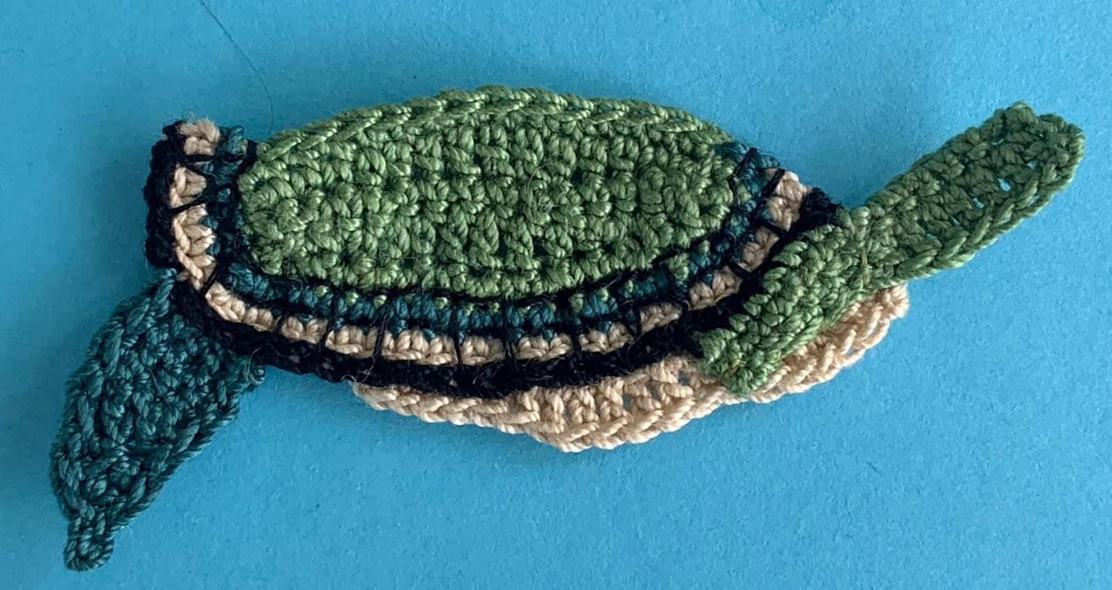 crochet-turtle-2-ply-markings-on-shell-edging • Kerri's Crochet